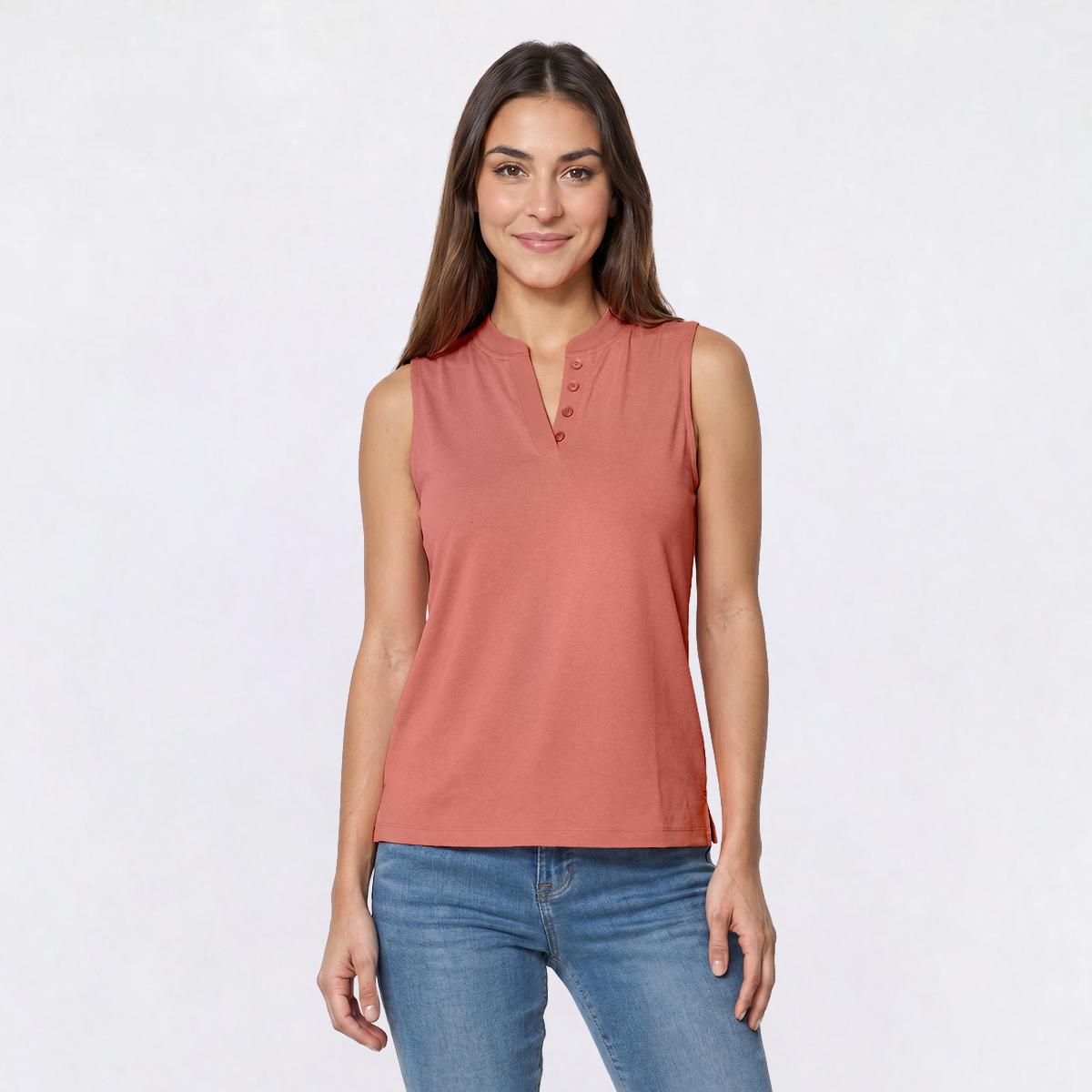 Click here for Womens LANDS END(R) Solid Split Neck Blouse prices
